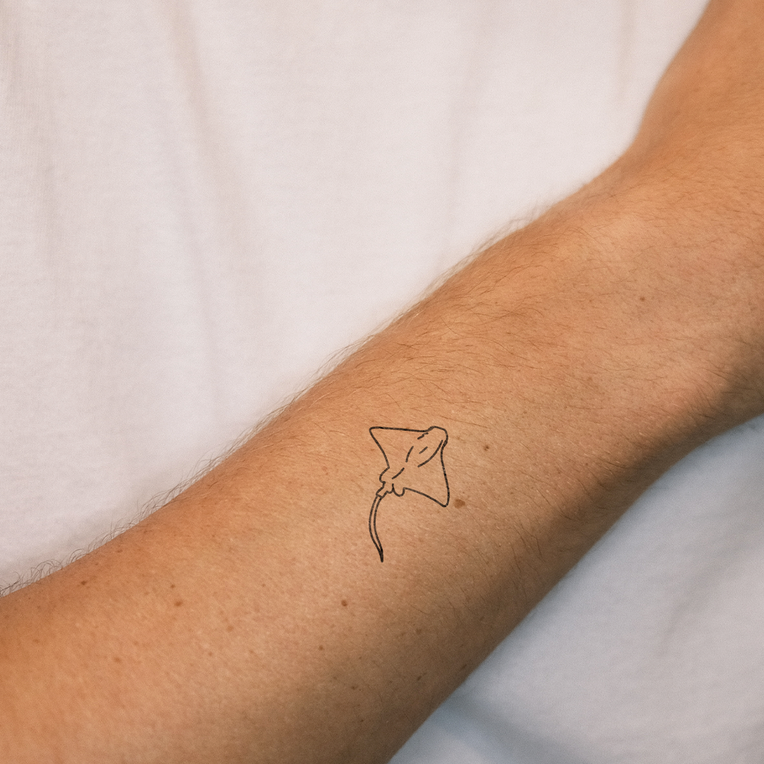 Tatuaje Mantarraya | Tatuaje temporal | Inkster